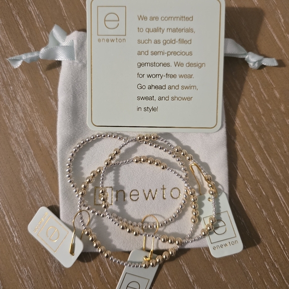 Newton | Jewelry | Enewton Mixed Metal Braclets Nwt | Poshmark